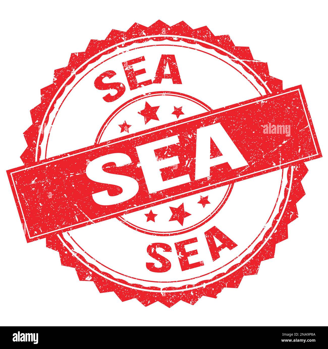 SEA text written on red round stamp sign Stock Photo - Alamy