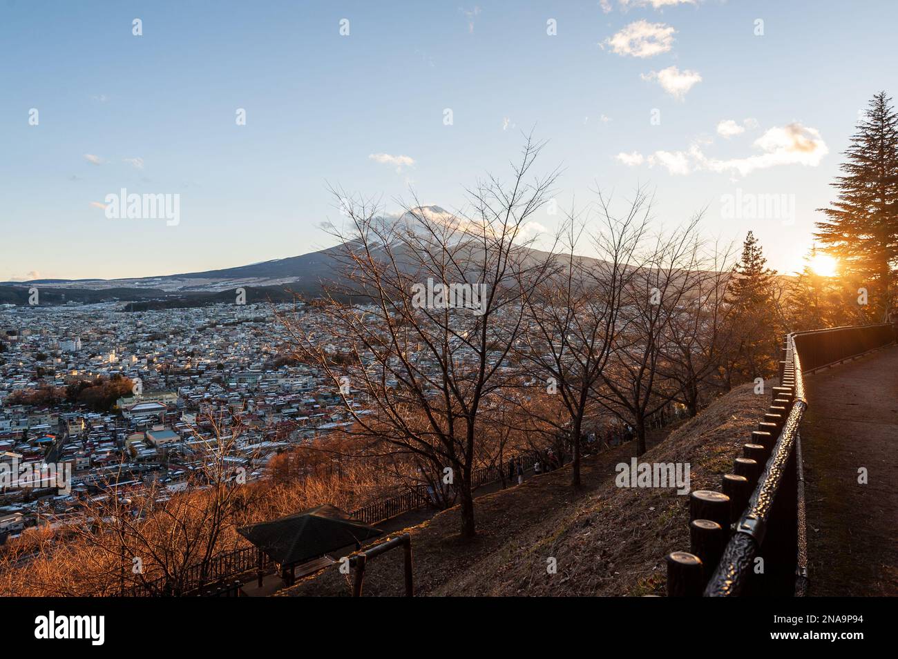 Shimoyoshida, Japan - December 27, 2019. Exterior of mount fuji a seen ...