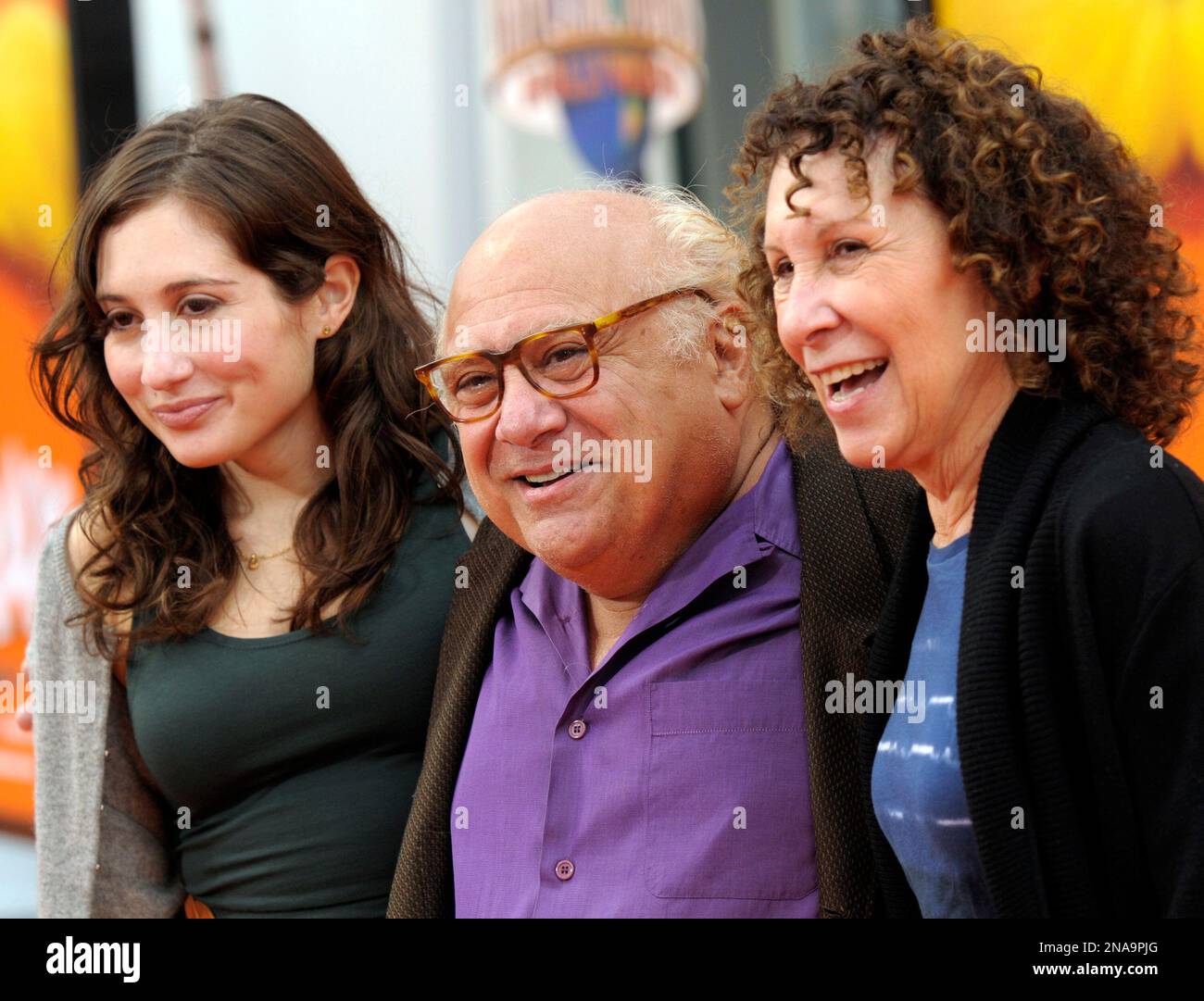 Actor Danny DeVito, center, his daughter, actress Lucy DeVito, left ...