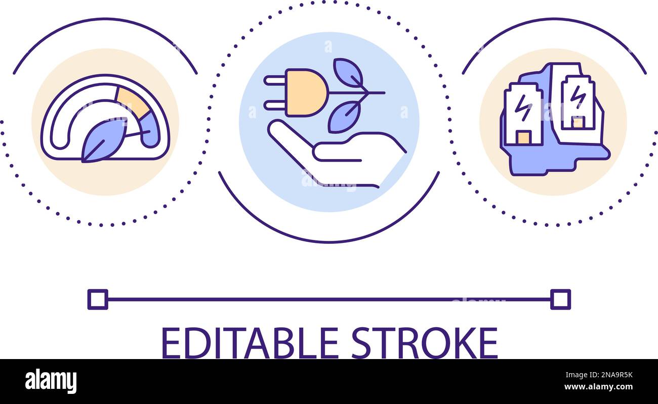Sustainable energy loop concept icon Stock Vector Image & Art - Alamy