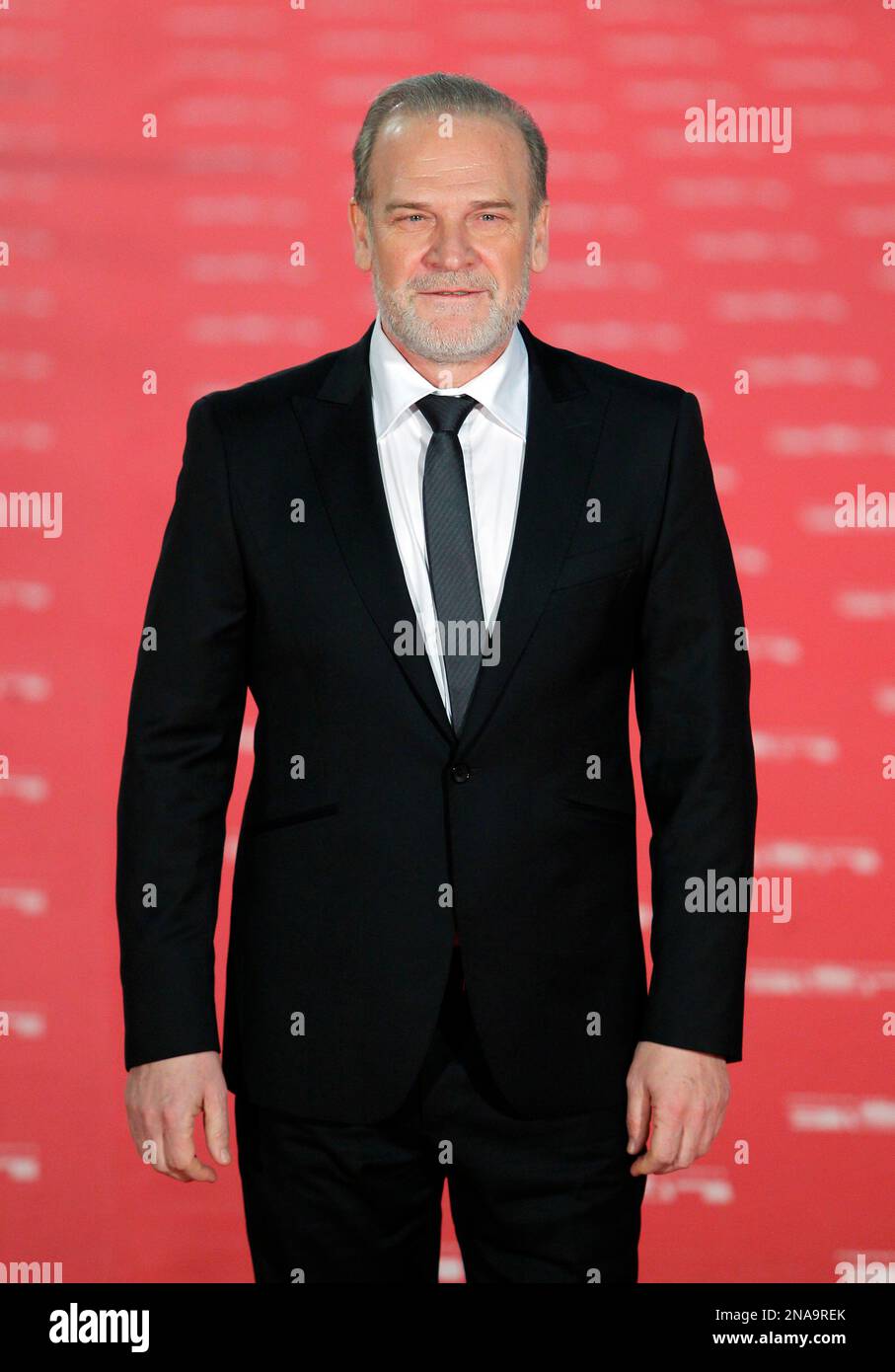 Spanish actor Lluis Homar poses on arrival for the "Goya" Film awards ...