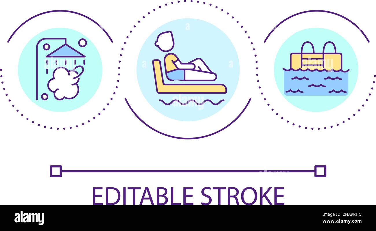 Spa procedures loop concept icon Stock Vector Image & Art - Alamy Spa procedures loop concept icon Stock Vector Image & Art - Alamy