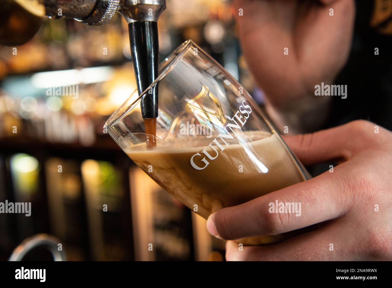 EDITORIAL USE ONLY File photo dated 14/05/21 of a pint of Guinness ...