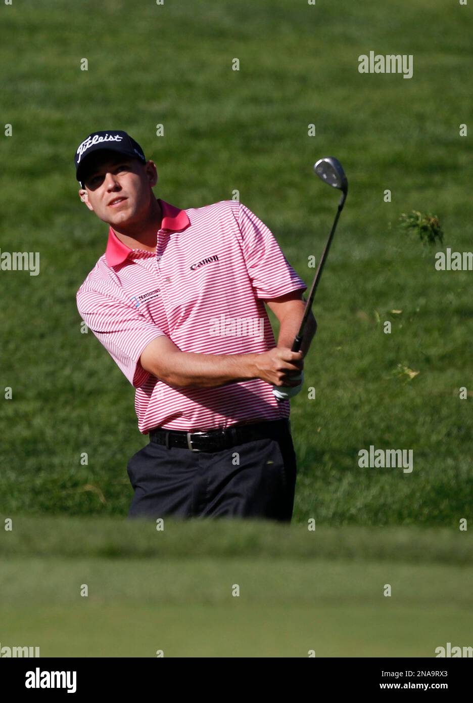 Bill Haas plays during the third round of the Northern Trust Open golf ...