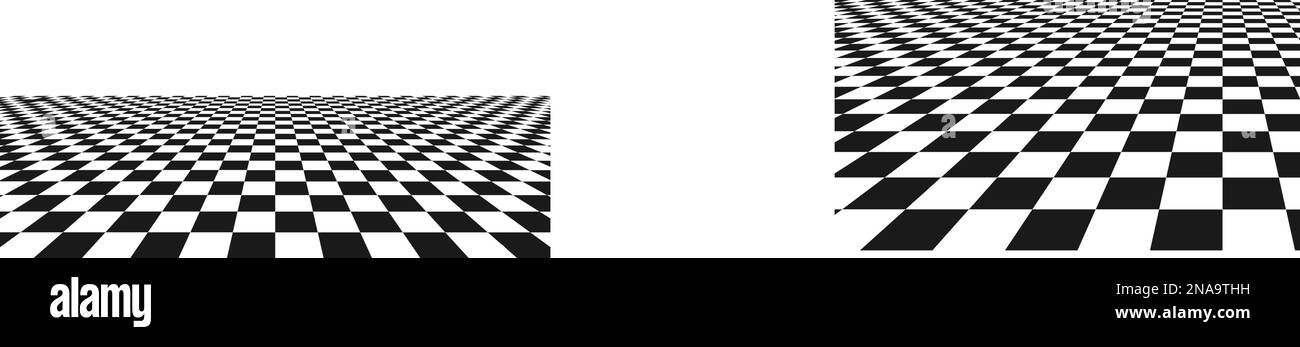 Chess perspective floor background. Black and white chessboard perspective floor texture ...