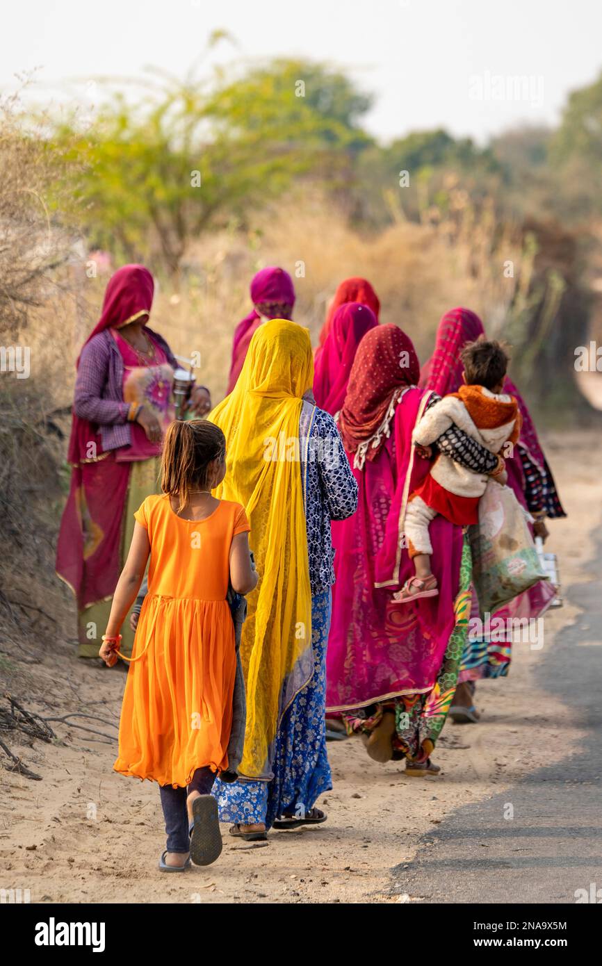 Women in the Thar Desert, Rajasthan, India Stock Photo - Alamy