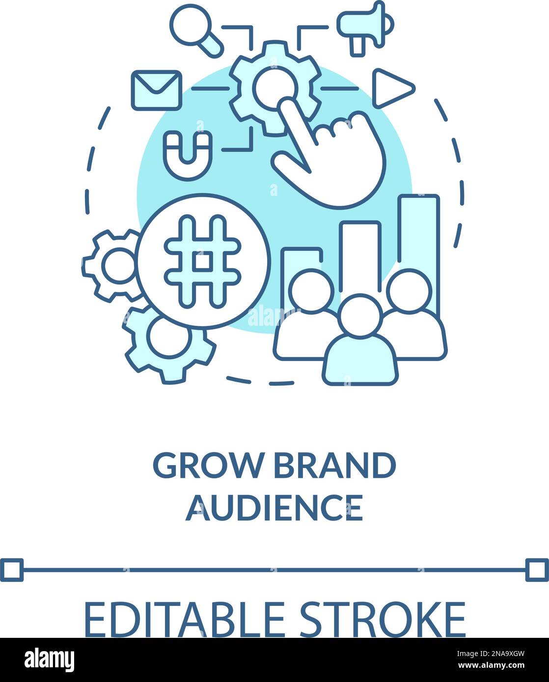 Grow brand audience turquoise concept icon Stock Vector Image & Art - Alamy Grow brand audience turquoise concept icon Stock Vector Image & Art - Alamy
