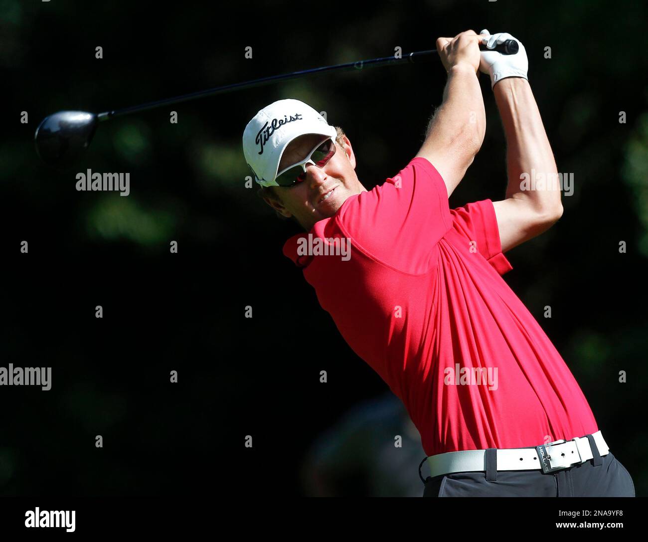 Bryce Molder tees off on the 12 hole during the third round of the ...