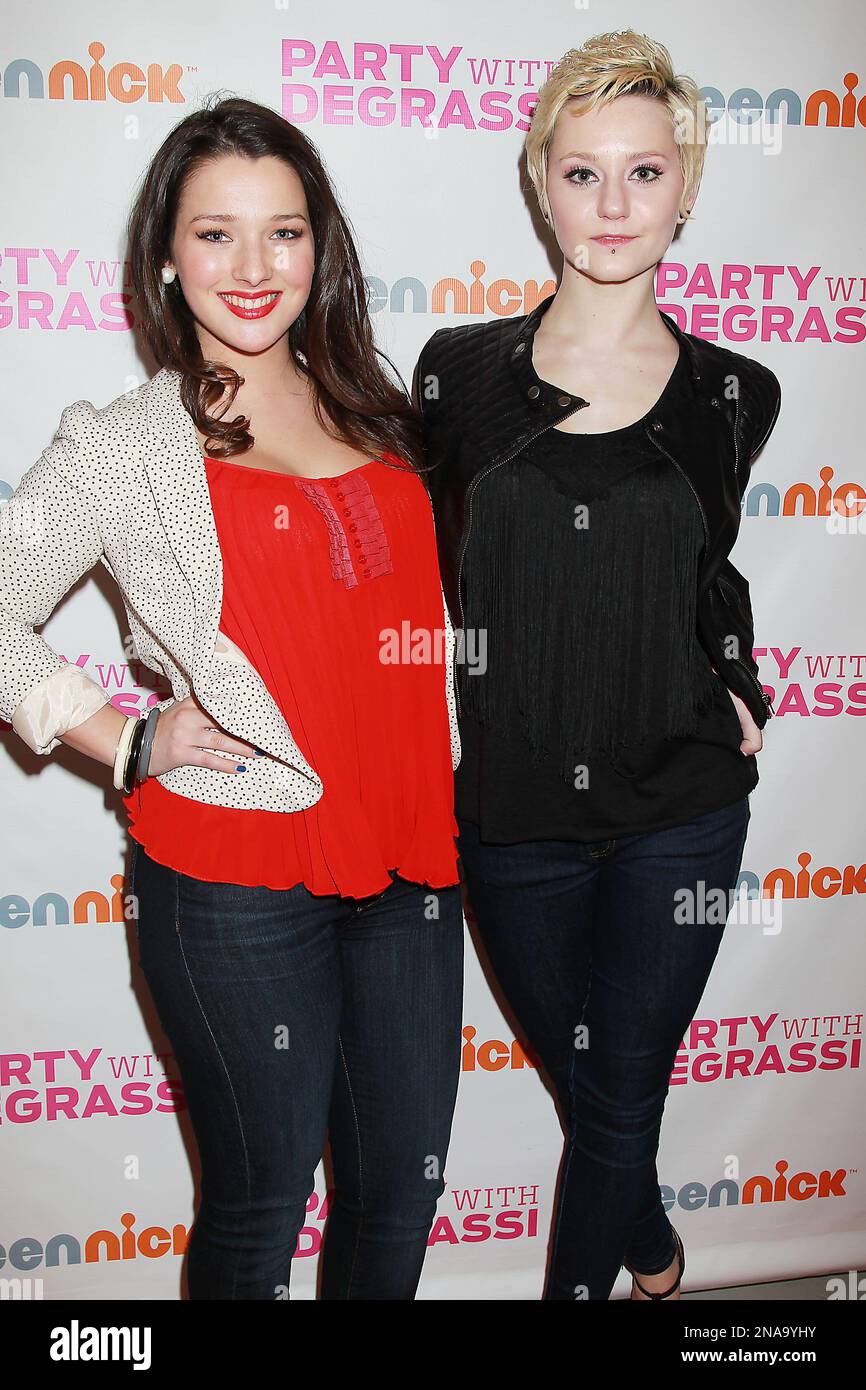 Actresses Annie Clark, left, and Jordan Todosey from the show "Degrassi ...