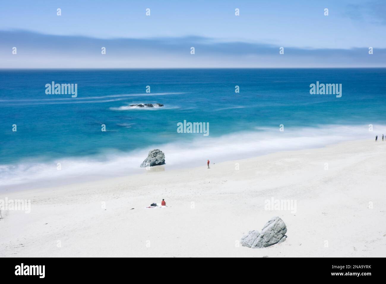 Beach at Garrapata State Park in Central California, USA; Big Sur ...