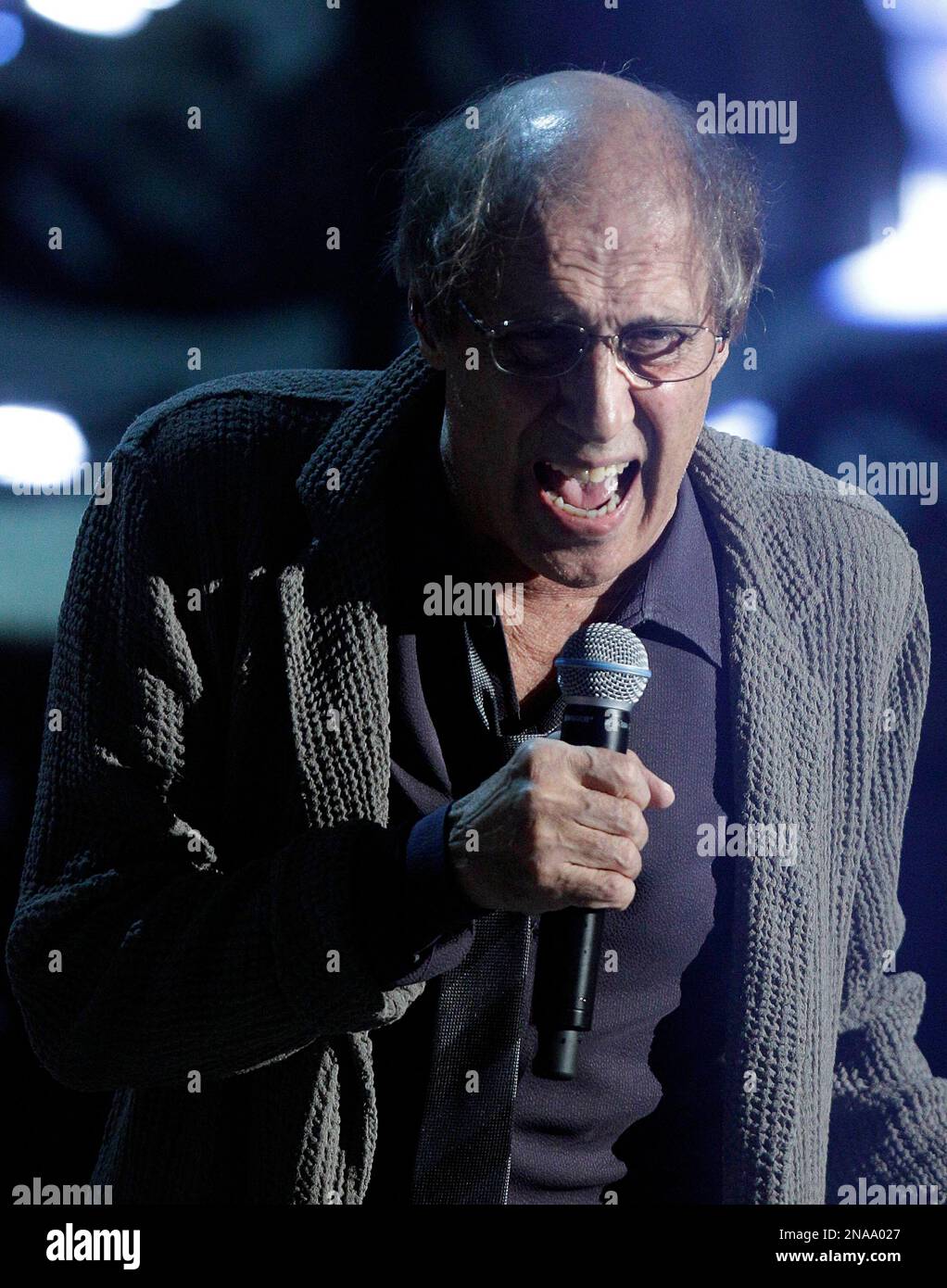 Italian singer Adriano Celentano performs during the 62nd edition of ...
