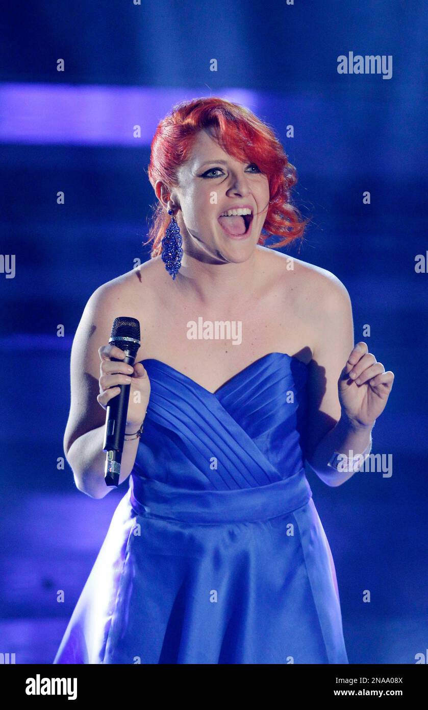 Italian singer Noemi performs during the 62nd edition of the Sanremo ...