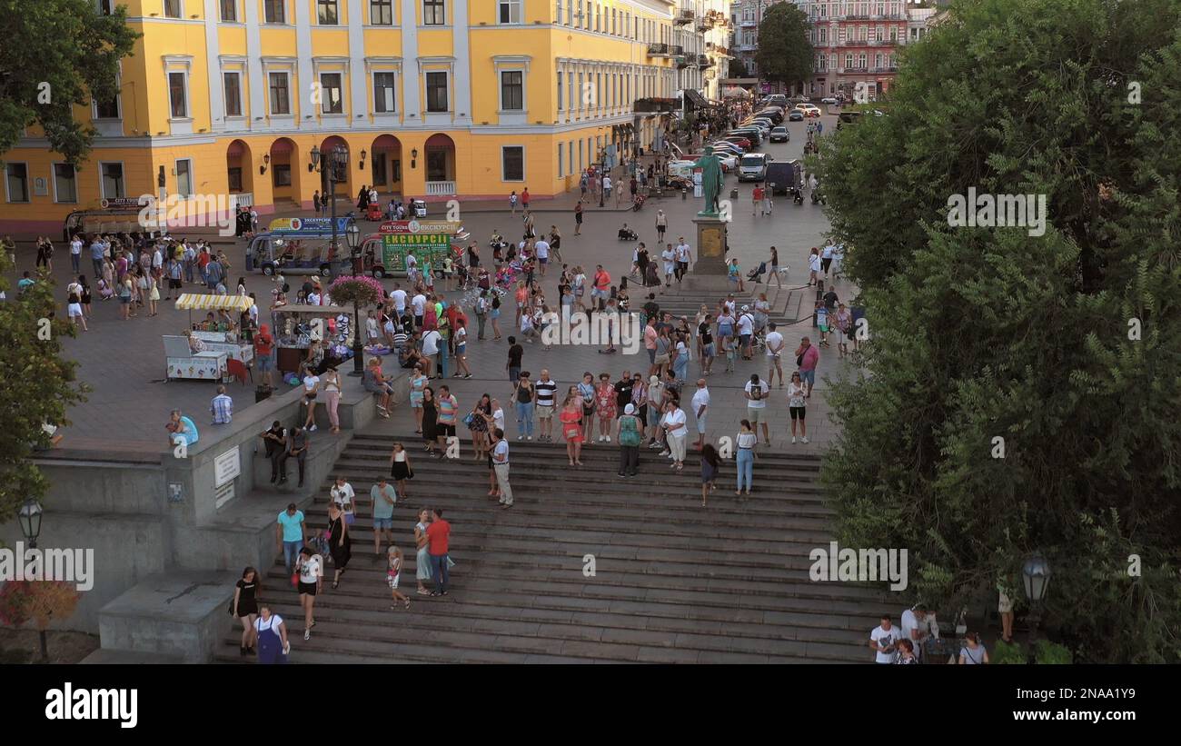 Odesa, Ukraine - 08.08.2020: Odesa is a historical city of Ukraine ...