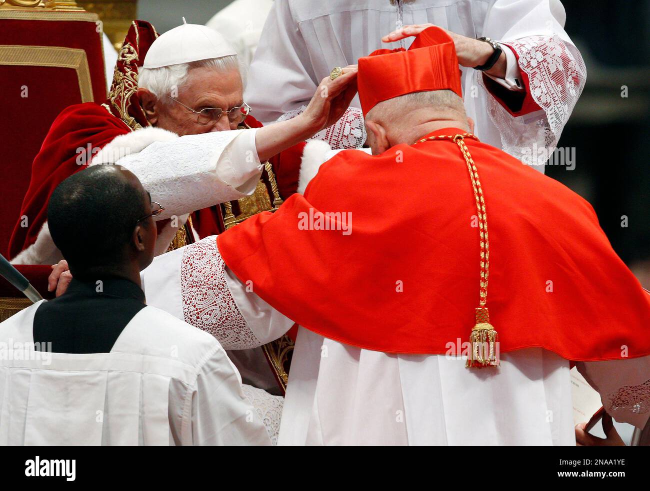 Newly-elected Cardinal, Archbishop of Belcastro Julien Ries, of Belgium ...