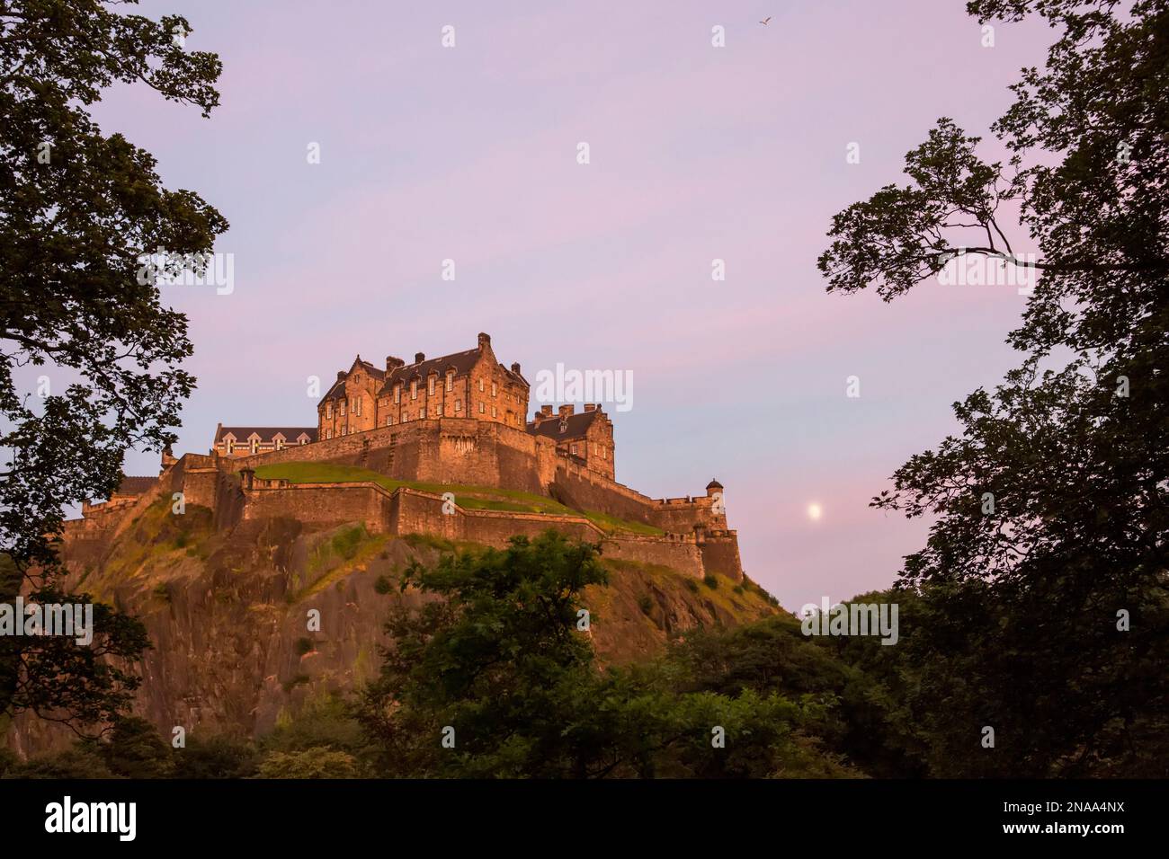 Castle hilltop moon hi-res stock photography and images - Alamy