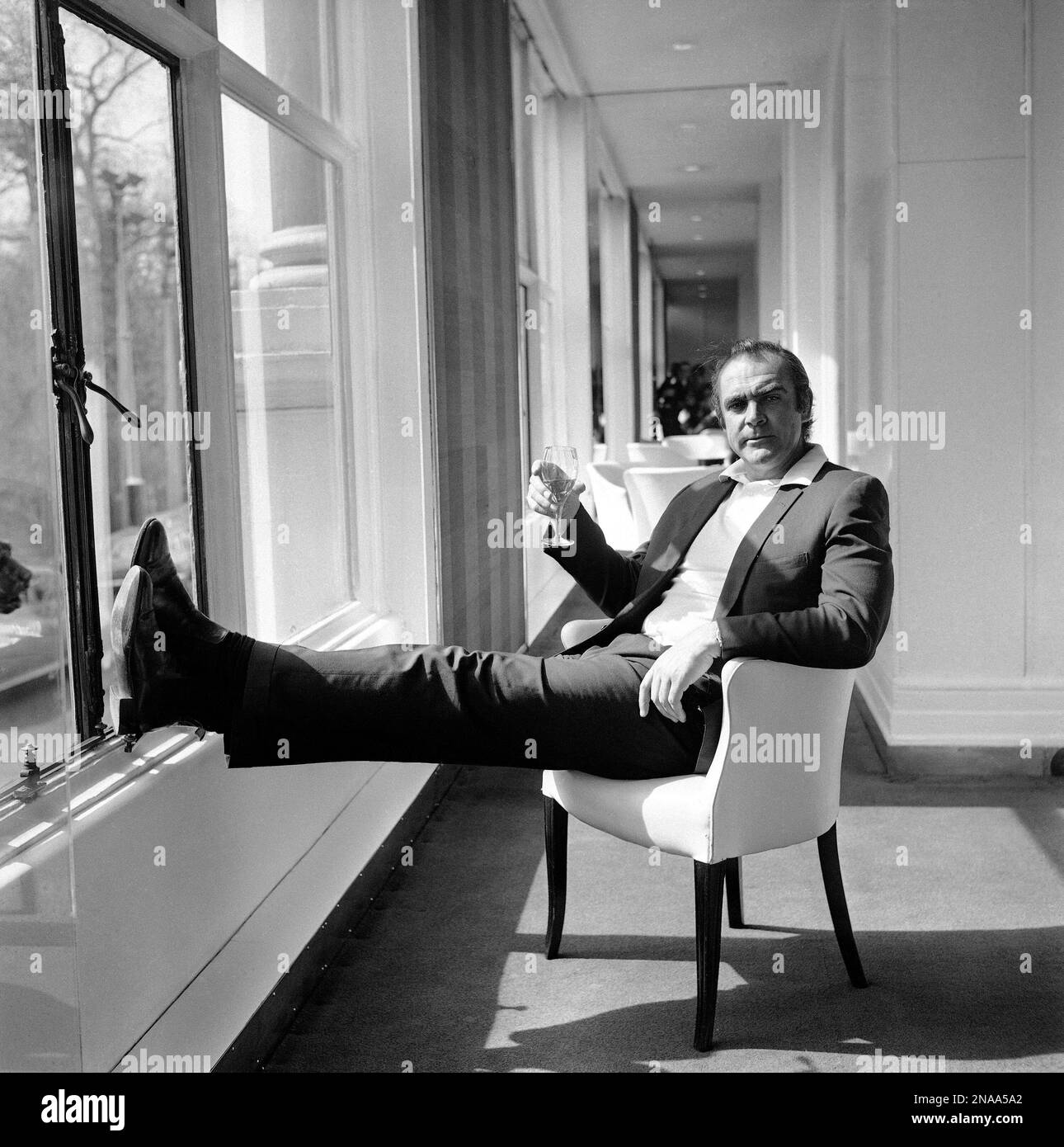 World renowned British actor Sean Connery, famous for his role as ...