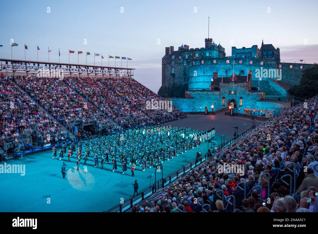 A military band perform during the annual Military Tattoo in front of ...