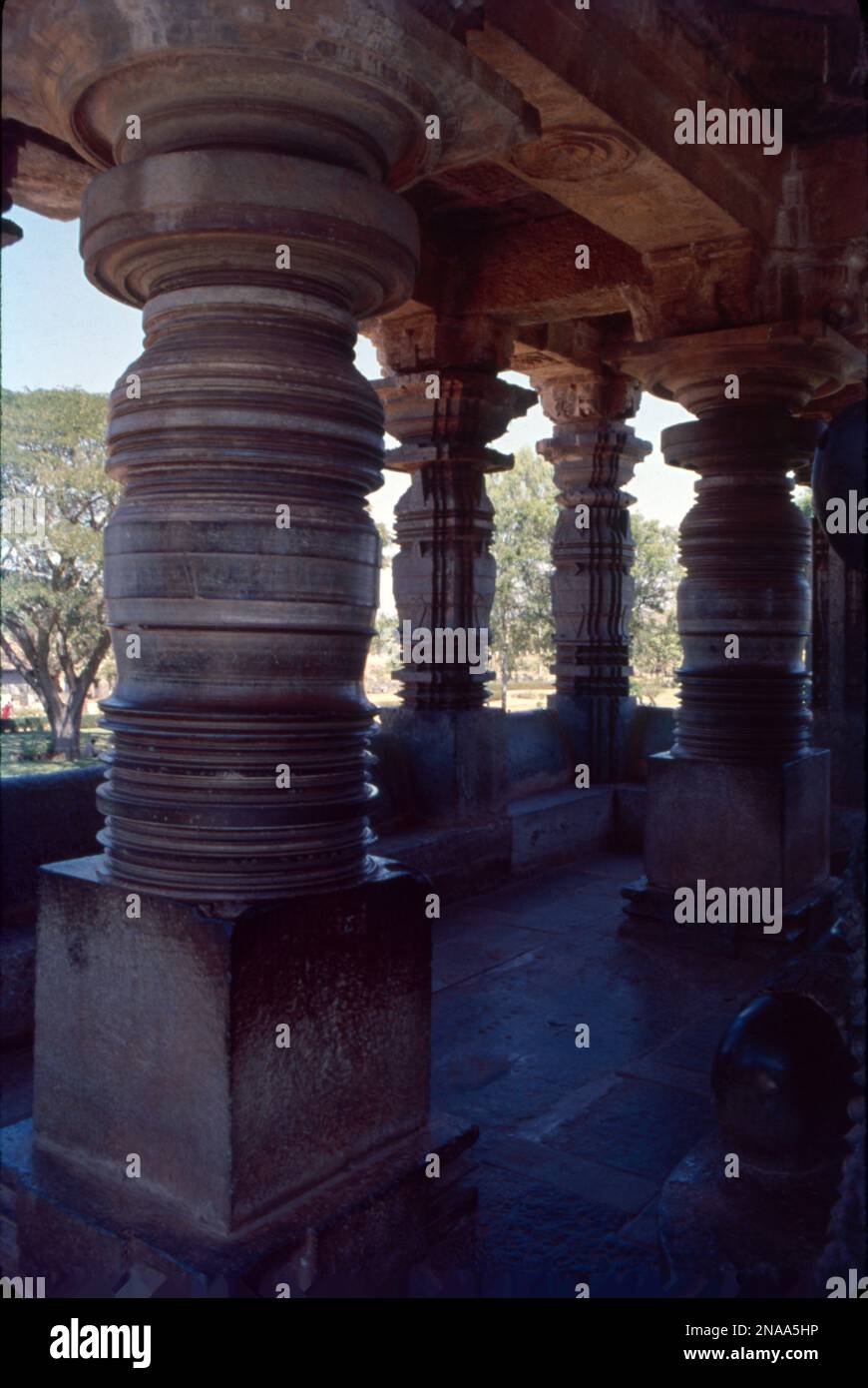 The temple structures in Halebidu are full of beautiful carvings ...
