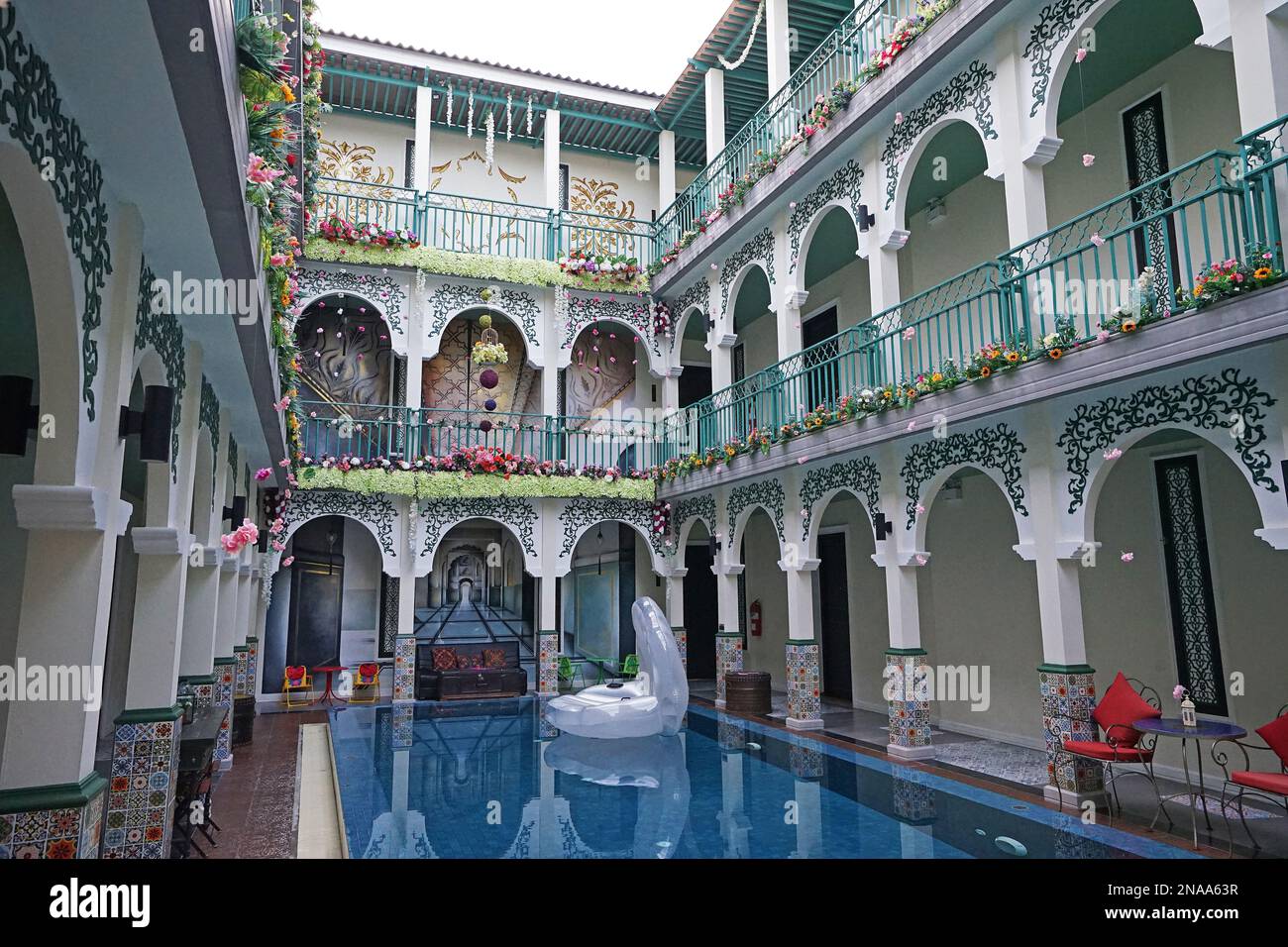 Exterior architecture design and decoration of Arabic hotel inspired by ...