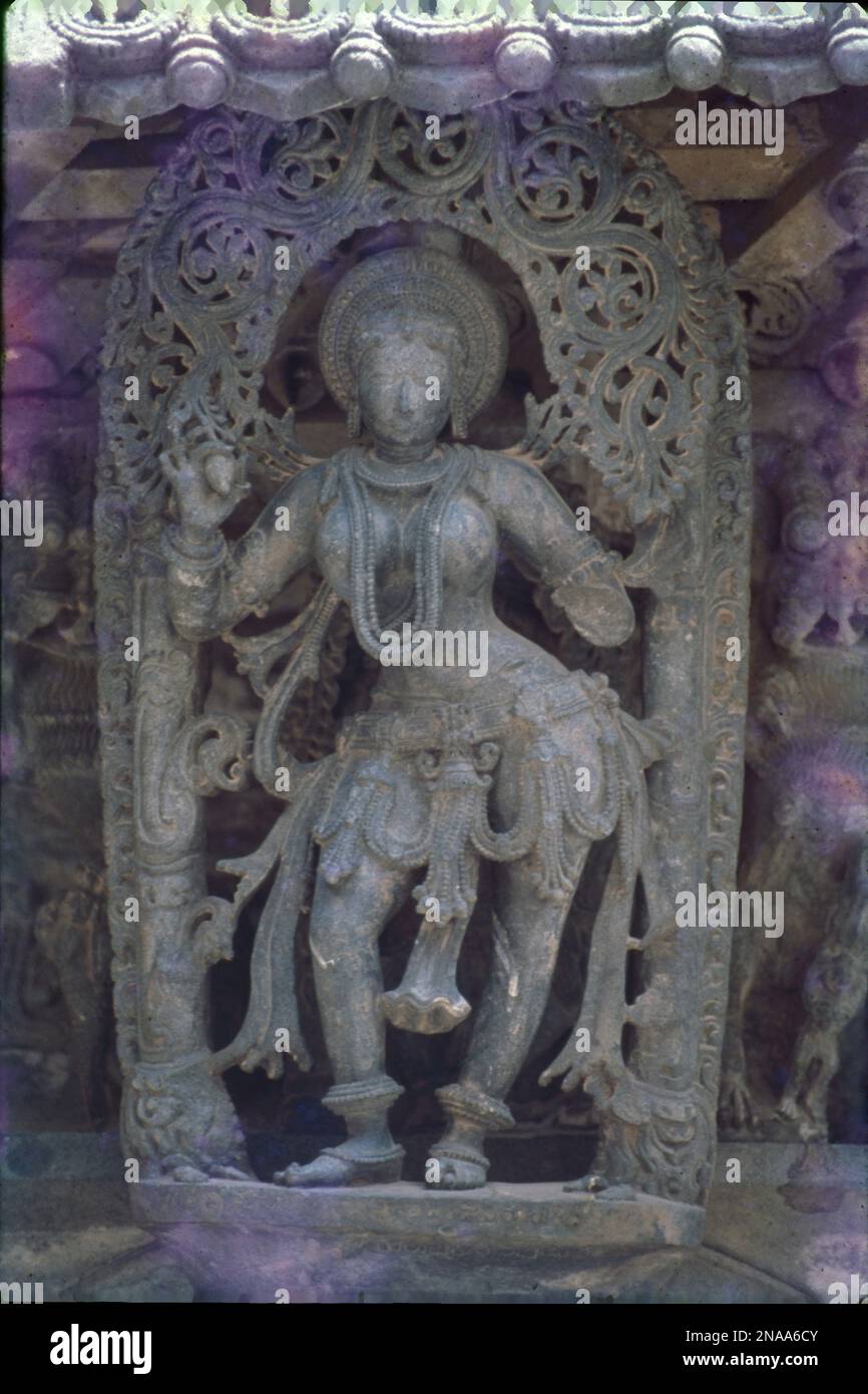 The temple structures in Halebidu are full of beautiful carvings ...