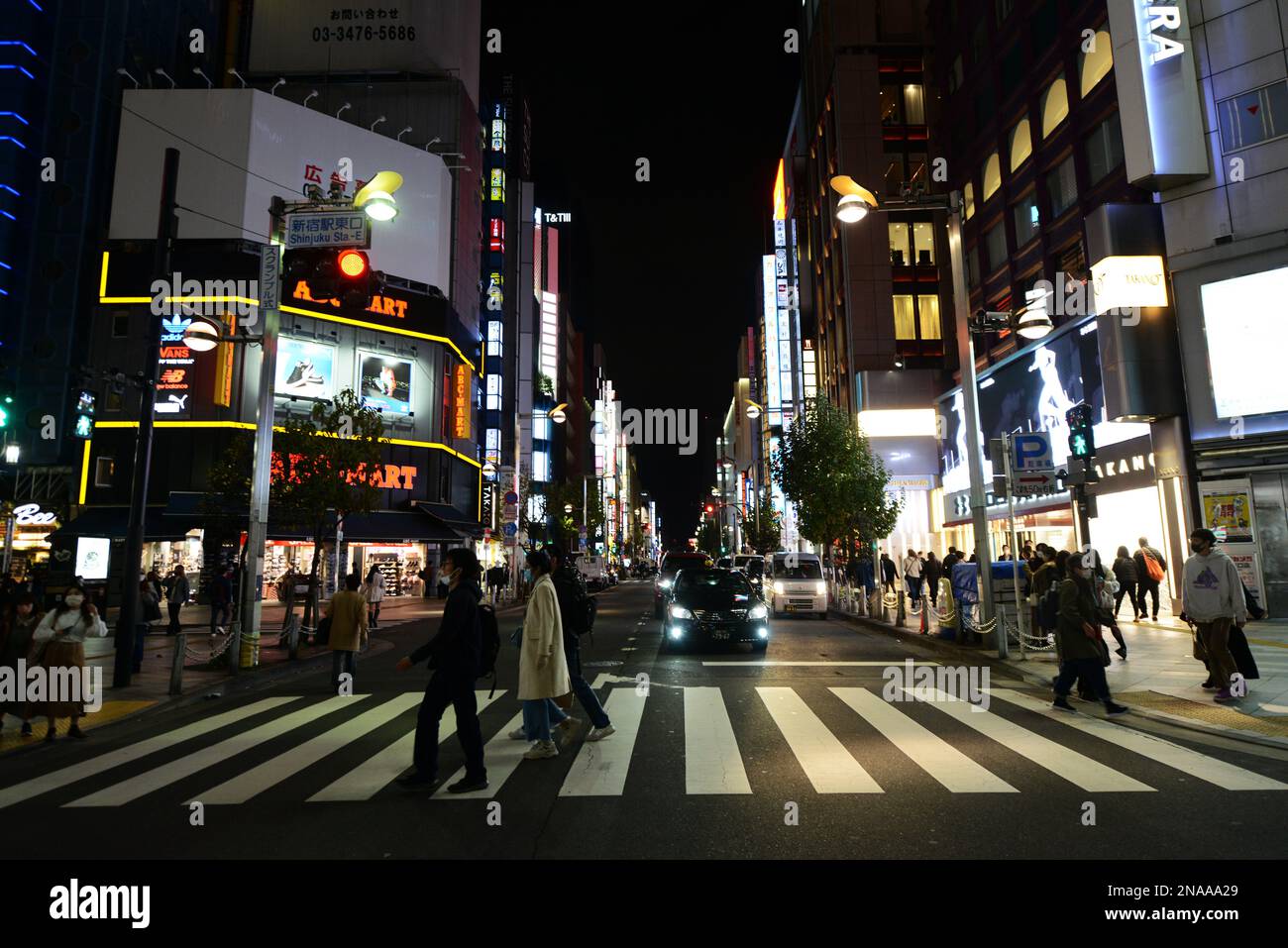 Kabukichō entertainment district at night. Shinjuku, Tokyo, Japan Stock ...