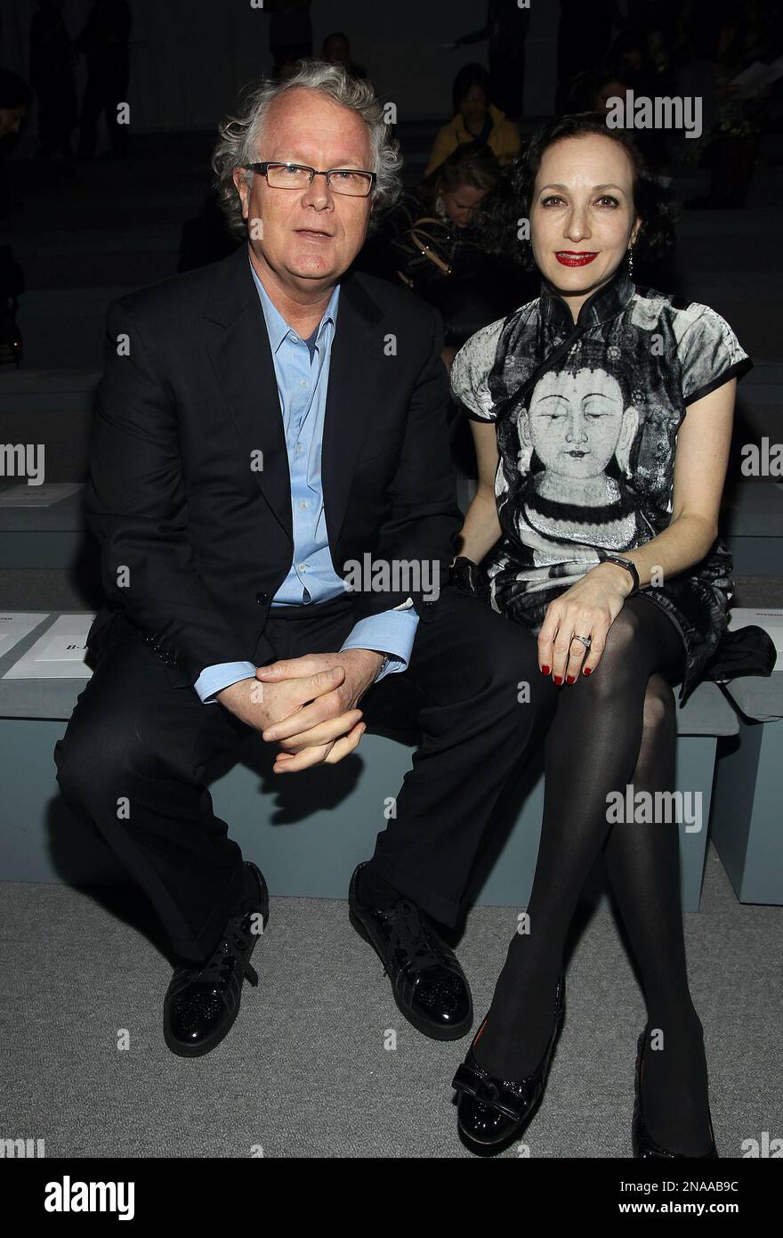 Chris Calkins and his wife actress Bebe Neuwirth attend the Vivienne ...