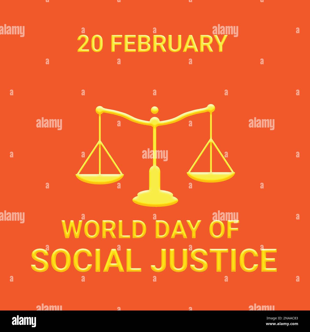 World day of social justice, 20 february, Vector illustration design ...