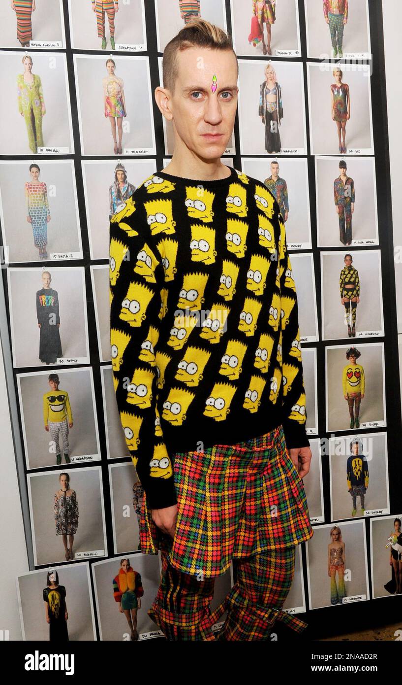 Designer Jeremy Scott is seen at the debut of the Bart Simpson ...