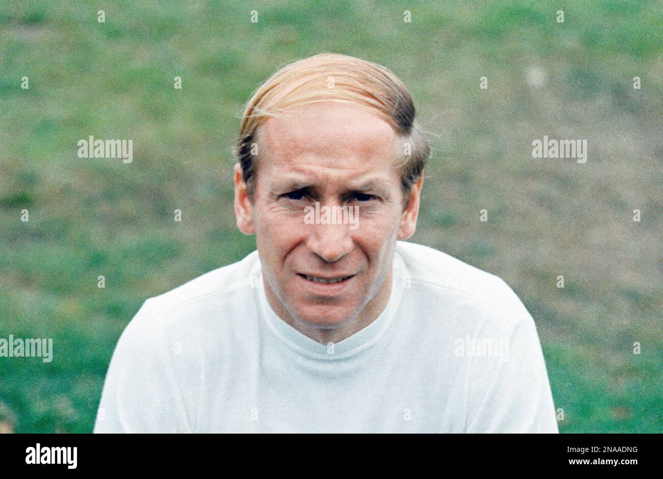 Portrait of soccer player Robert "Bobby" Charlton, former England and ...