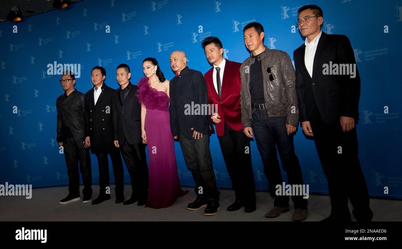 From left actors Guo Tao, Wu Gang, Cheng Taisheng, Zhang Fengyi ...