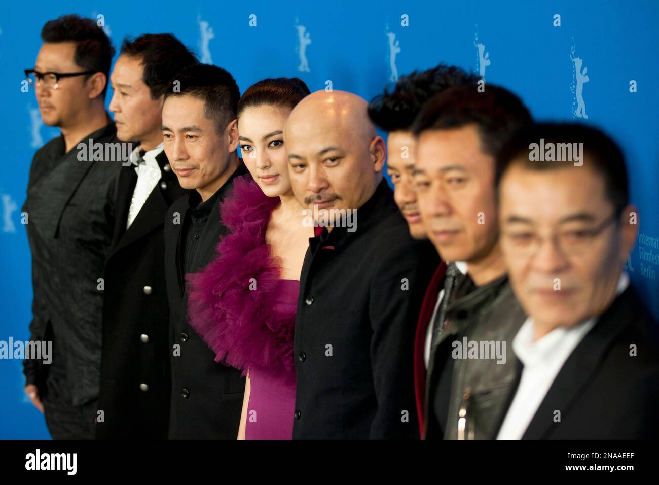 From left actors Guo Tao, Wu Gang, Cheng Taisheng, Zhang Fengyi ...