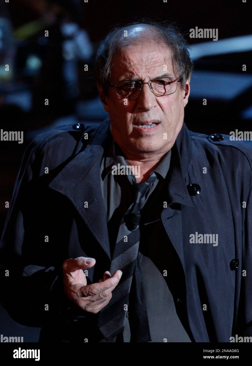 Italian singer Adriano Celentano perform s during the 62nd edition of ...