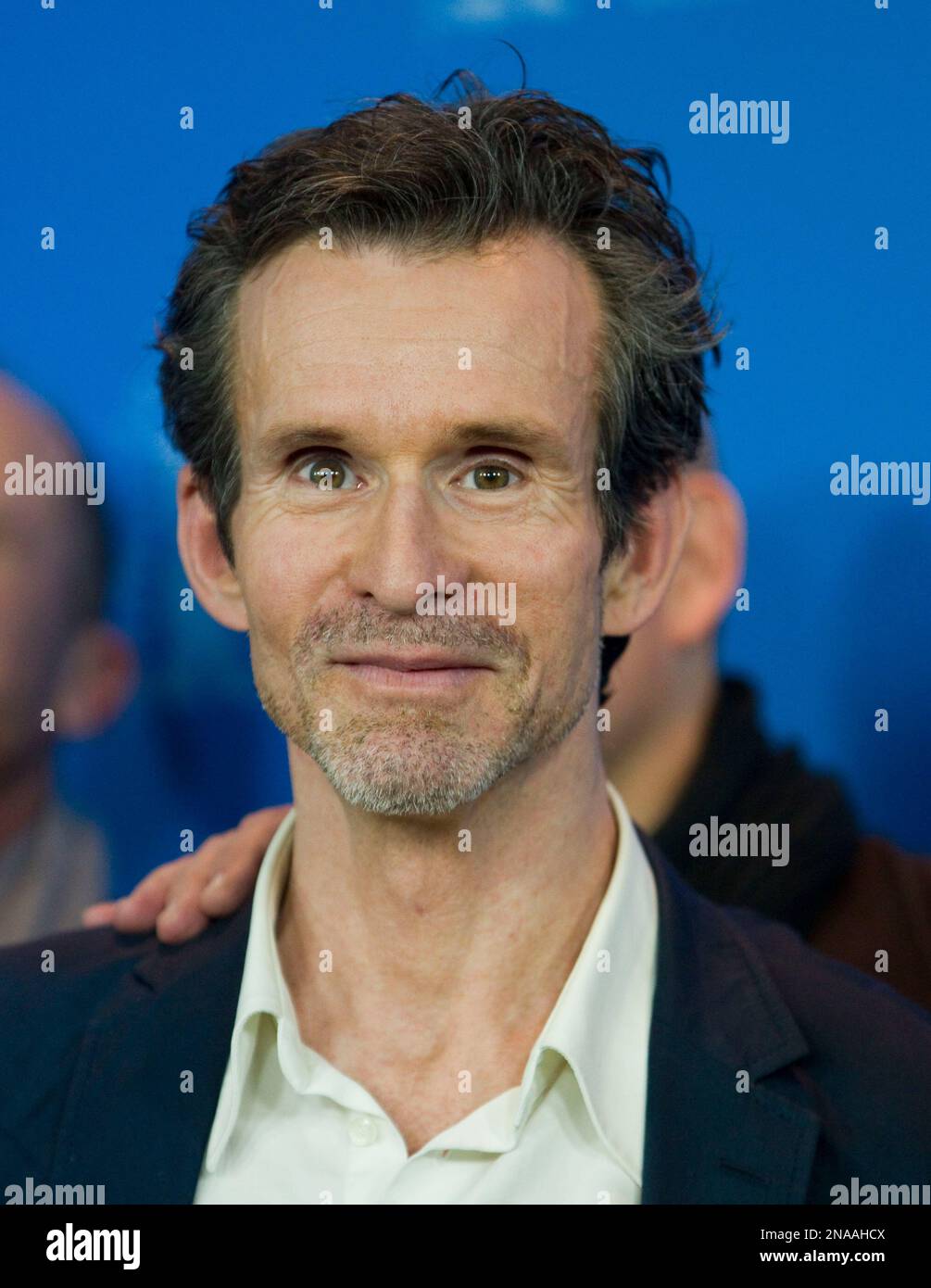 Actor Ulrich Matthes poses for the photo call of the film La Mer a l ...