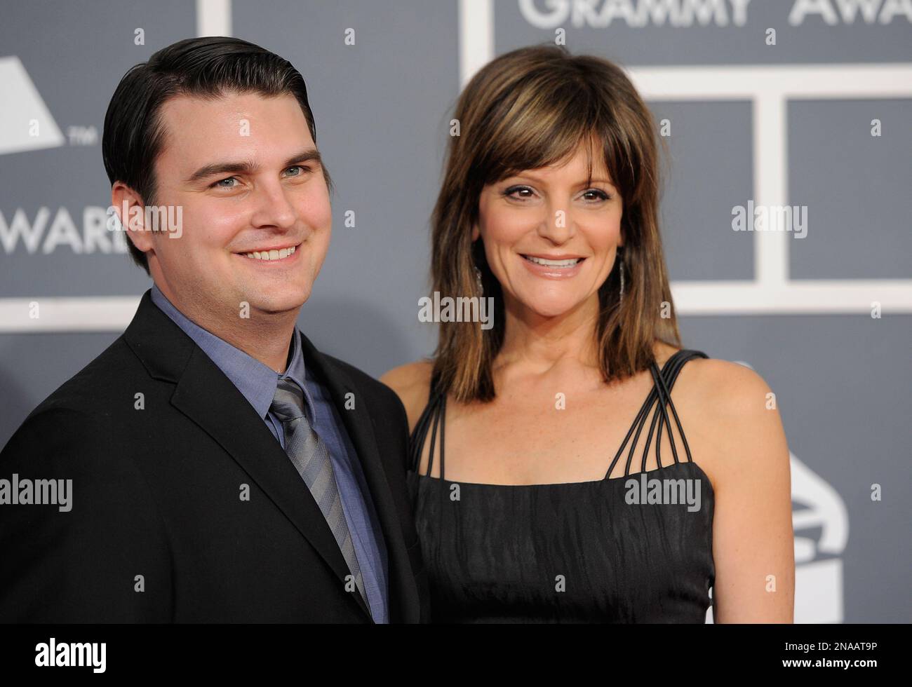 Anne Preven and Drew Pearson arrives at the 54th annual GRAMMY Awards ...