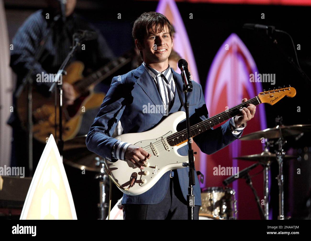Mark Derek Foster of the band Foster the People performs during the ...