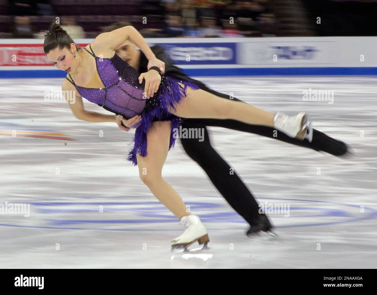 Mexico's Corenne Bruhns and Ryan Van Natten compete in the ice dance ...