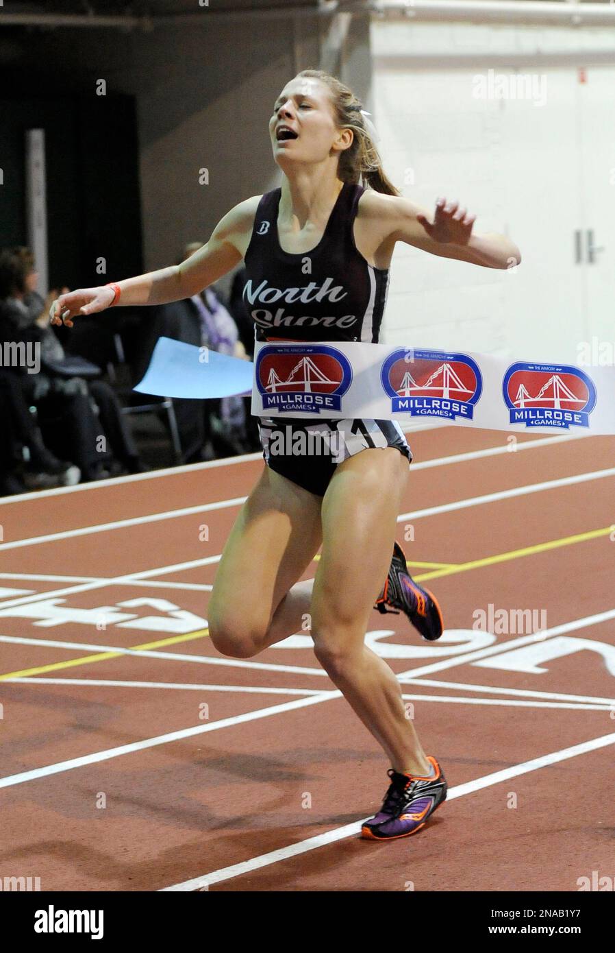 Samantha Nadel of North Shore High School wins the New Balance High ...