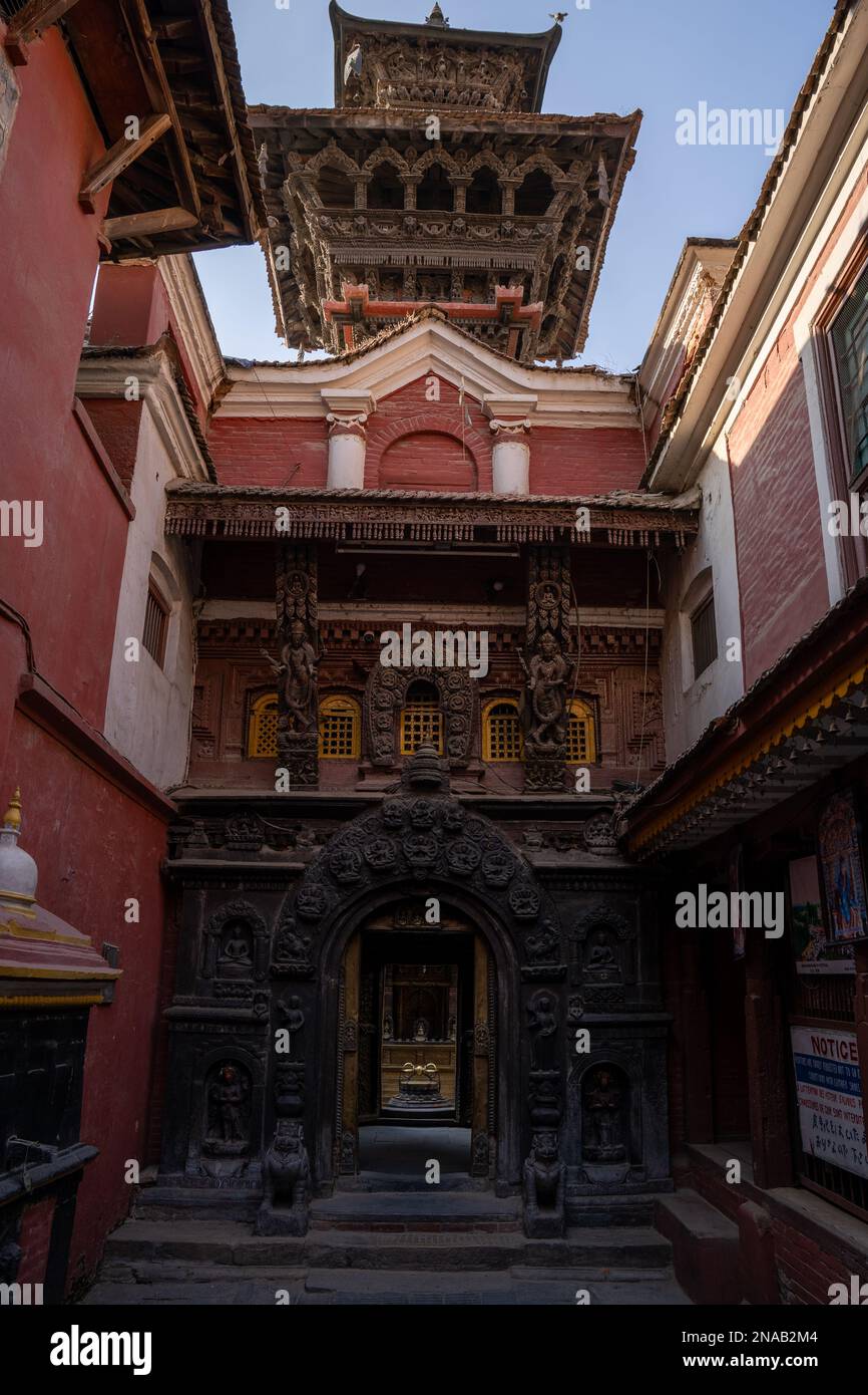 Buddhist Golden Temple, Patan Lalitpur, Nepal Stock Photo - Alamy