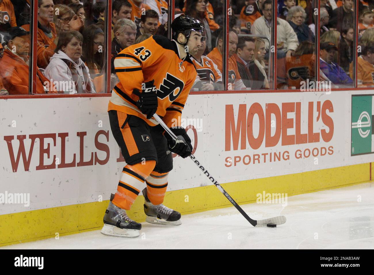 Philadelphia Flyers' Marc-Andre Bourdon during an NHL hockey game ...