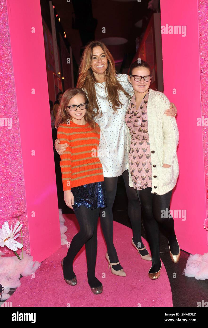Kelly Bensimon with daughters Sea, right, and Thaddeus attend Barbie ...