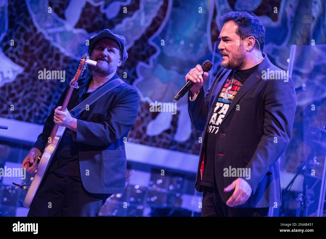 Barcelona, Spain. 2023.02.10. Amaral band sing with Ismael Serrano at ...