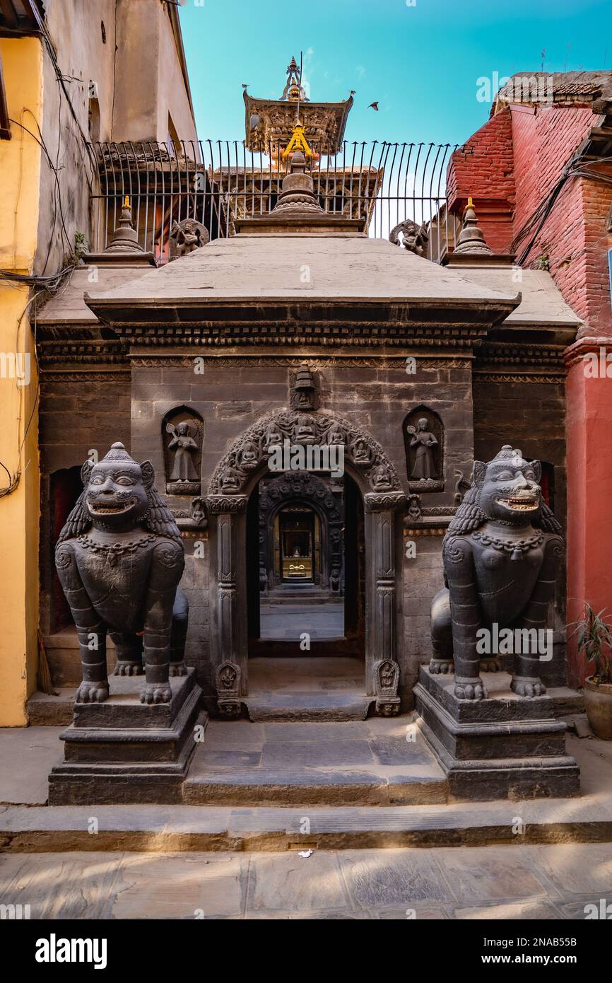 Buddhist Golden Temple, Patan Lalitpur, Nepal Stock Photo - Alamy