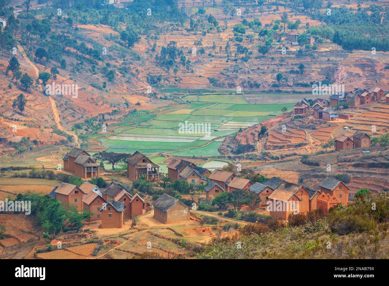 Red clay village hi-res stock photography and images - Alamy