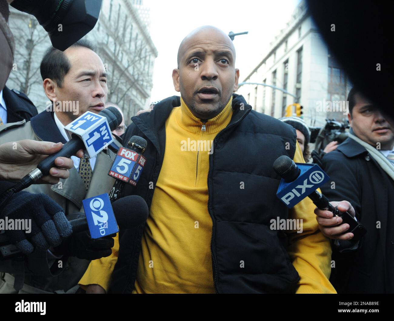 Carl Tyson, center, whose daughter Carlina White was kidnapped as a ...
