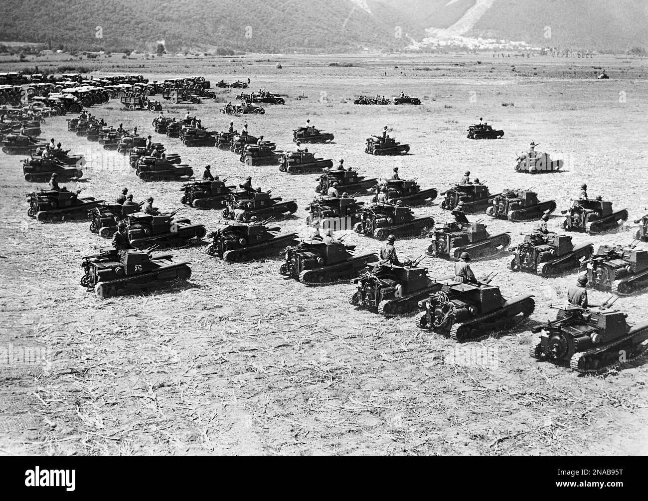 Italian light tanks on manoeuvres, in Italy, on Oct. 1, 1936. (AP Photo ...
