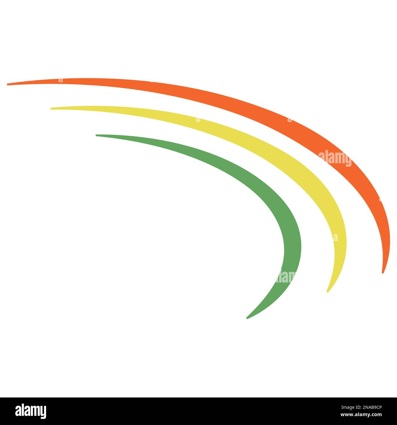 Logo wing swoosh, wave feather swash, fly green swish clean Stock ...