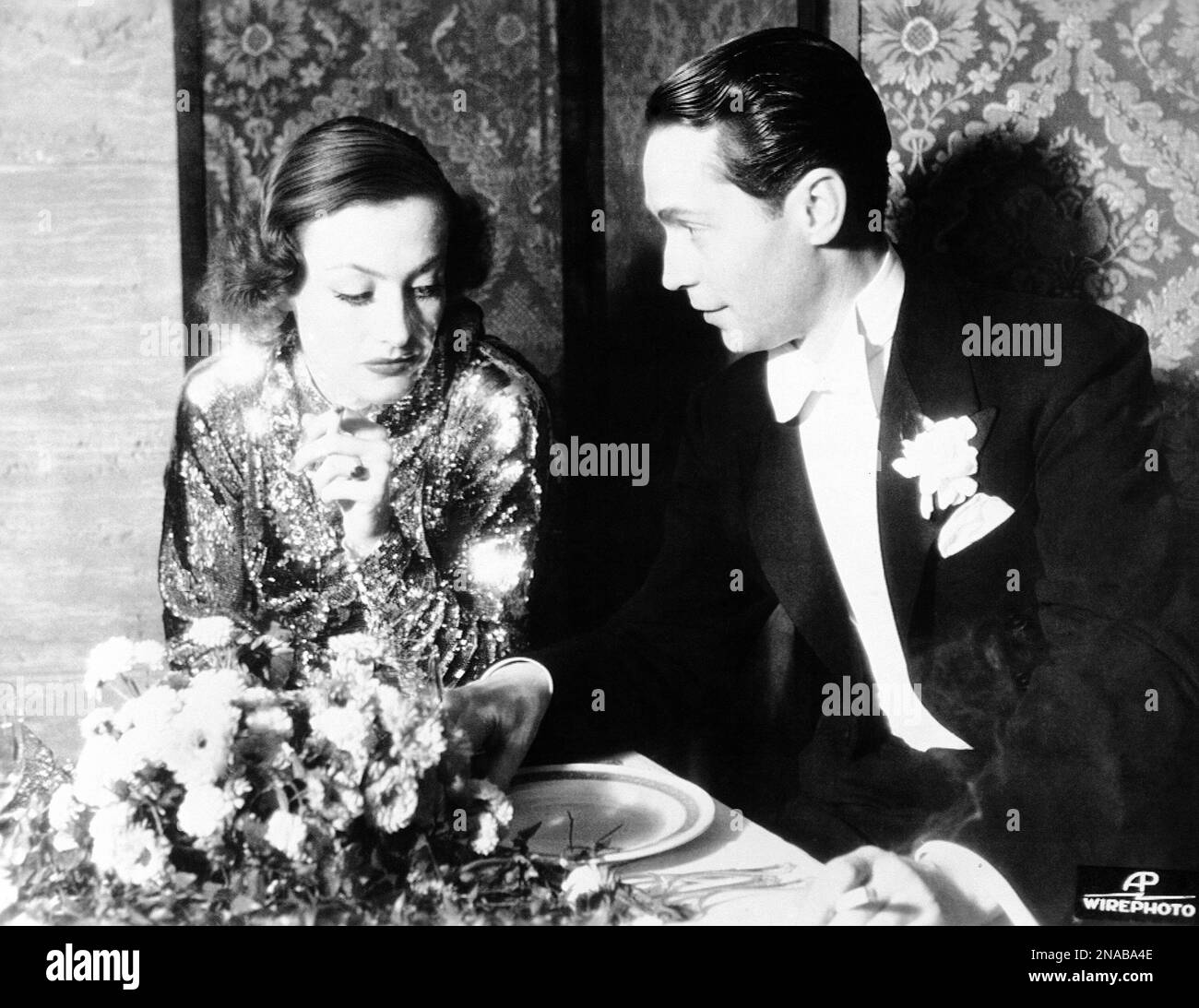 Joan Crawford and her husband, Franchot Tone, celebrated the first ...