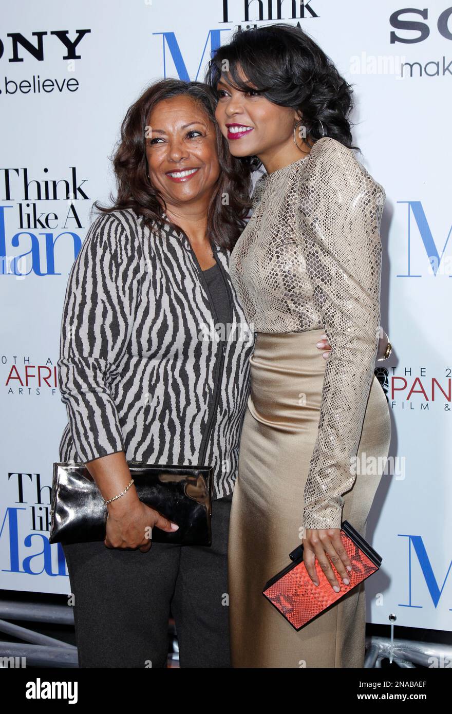 Cast member Taraji P. Henson, right, and her mother Bernice Gordon ...