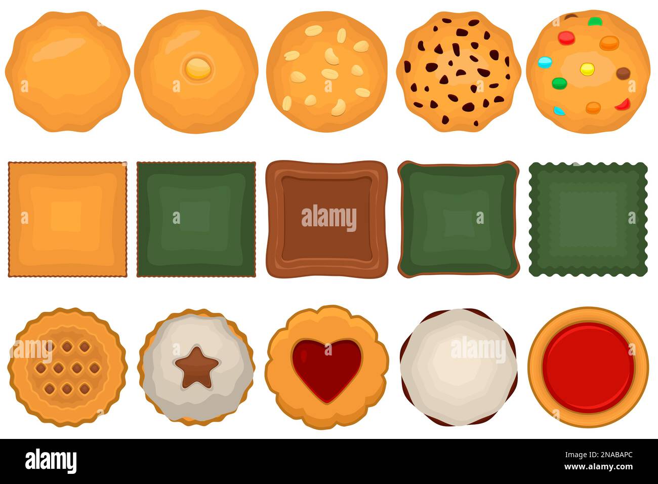 Big set homemade cookie different taste in pastry biscuit, large kit ...