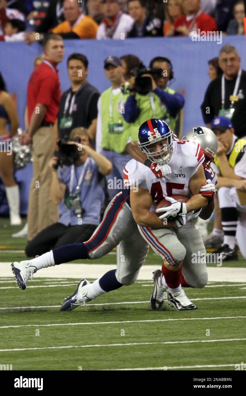 New York Giants Henry Hynoski #45 is seen in action against the New ...